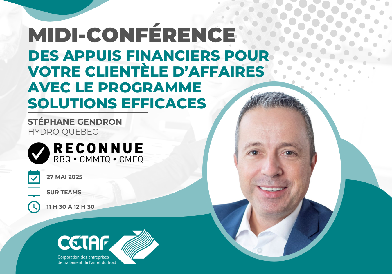 Événements - MIDI-CONFÉRENCE | Des appuis financiers pour votre clientèle d’affaires avec le ...